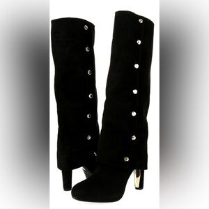 Stuart Weitzman | Shoes | Stuart Weitzman Spats Tall Knee High Black ...